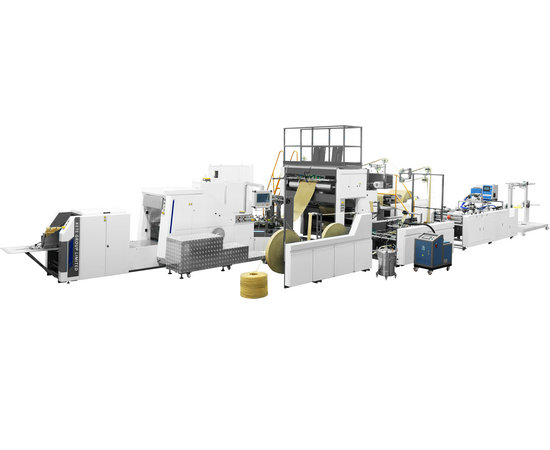 Fully Automatic Paper Carry Bag Making Machine With Inline Twisted ...